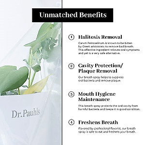 Dr. Pauhl’s Breath Spray - Moisturizing & Refreshing Dry Mouth Spray With Azalea Peach 17ml (0.6 Oz) - 270 Sprays