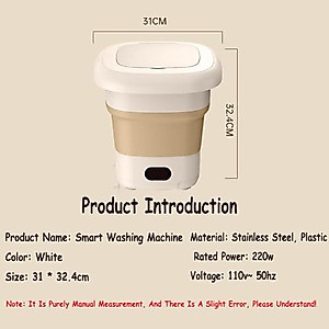 RUVSUN Mini Washer, Portable Washer Machine, Small Washing Machine, Small Dehydration Household Integrated Automatic Convenient Washing Machine, Suitable for Rv and Other Locations