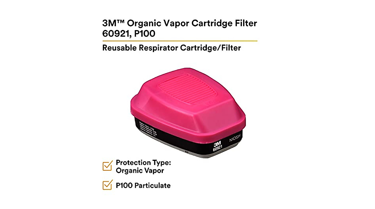 3M Personal Protective Equipment 60921, P100 Respirator Cartridge ...