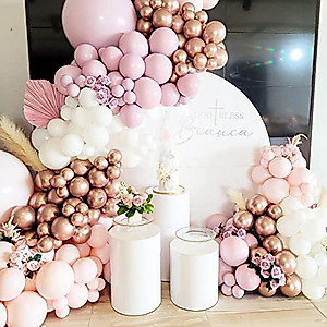 Woaipati Pastel Pink Purple Balloon Arch Kit Double Stuffed Lavender Balloon Garland Baby Shower Decorations for Girl Birthday Party Bridal Shower Bachelorette Engagement Wedding Party Decorations