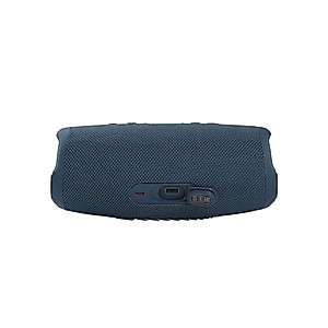 JBL Charge 5 Waterproof Portable Speaker with Built in Powerbank and gSport Carbon Fiber Case (Blue)