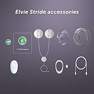Elvie Stride Breast Pump Diaphragm | 2 Pack | Breastfeeding Essentials | Breastfeeding Accessories for Breastmilk Storage & Breast Pumps