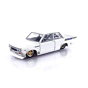 Datsun 510 Pro Street Pearl White (Designed by Jun Imai) Kaido House Special 1/64 Diecast Model Car by True Scale Miniatures KHMG016