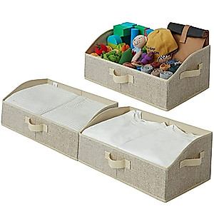 GRANNY SAYS Bundle of 3-Pack Trapezoid Storage Bins & 1-Pack Hanging Closet Organizer