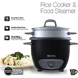 6-Cup Pot Style Rice Cooker and Food Steamer (Renewed)