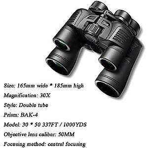 30X50 High Power HD Durable Professional Waterproof Binoculars - BAK4 Prism FMC Lens for Bird Watching Hunting Outdoor Concerts