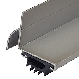 M-D Building Products 48998 L-Shaped Door Bottom with Dripcap DCV 50, 36 Inches, Satin Nickel