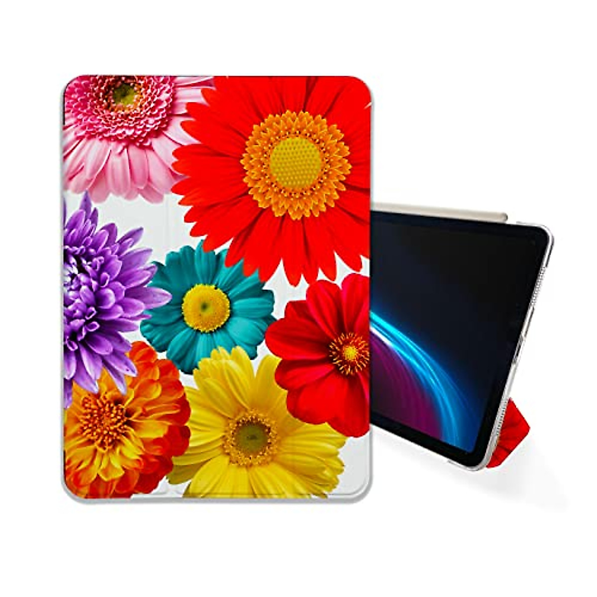 Cute Flowers Nature Plants Art case Compatible with iPad Mini Air Pro 7.9 8.3 9.7 10.2 10.9 11 12.9 inch Pattern Cover New 2022 2021 Trifold Stand 3 4 5 6 7 8 9 Generation 494 (10.2" 7/8/9 gen)