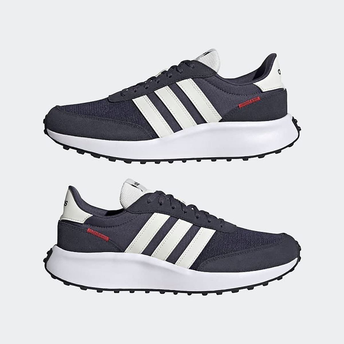 adidas Men's 70s Running Shoe, Shadow Navy/Off White/Ink, 10