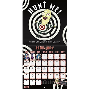 2023 Cartoon Network Rick and Morty Wall Calendar