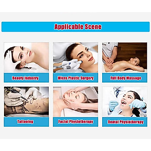 NUNETH Saddle Chair Dental Hygienist, 48-58 Cm Saddle Stool Rolling Chair with Adjustable Back Rest, Ergonomic Medical Salon Chair for Hospital (Color : Blue)