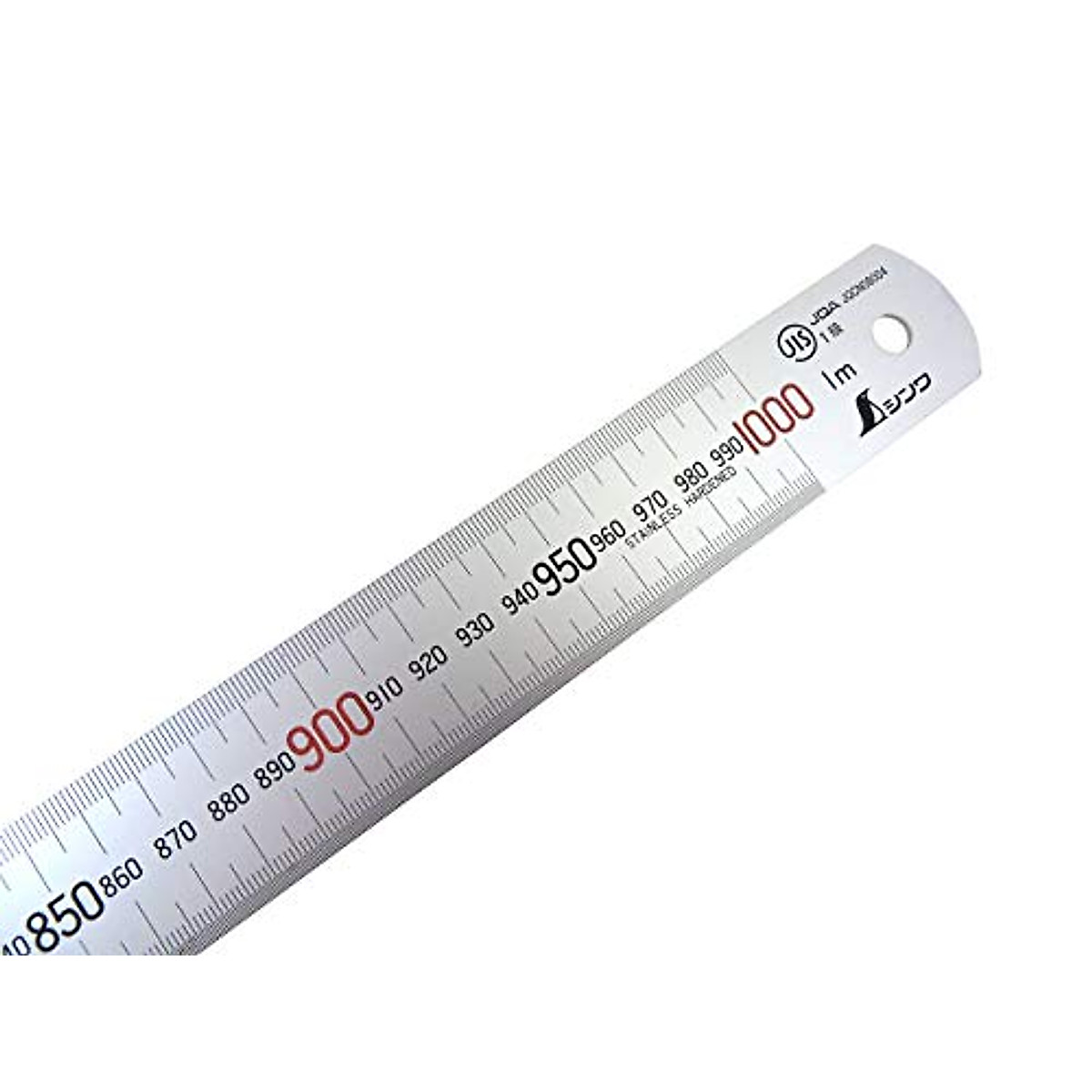 Shinwa 1000 mm Rigid"Zero Glare" Metric Machinist Rule/Rule Scale .5mm & mm