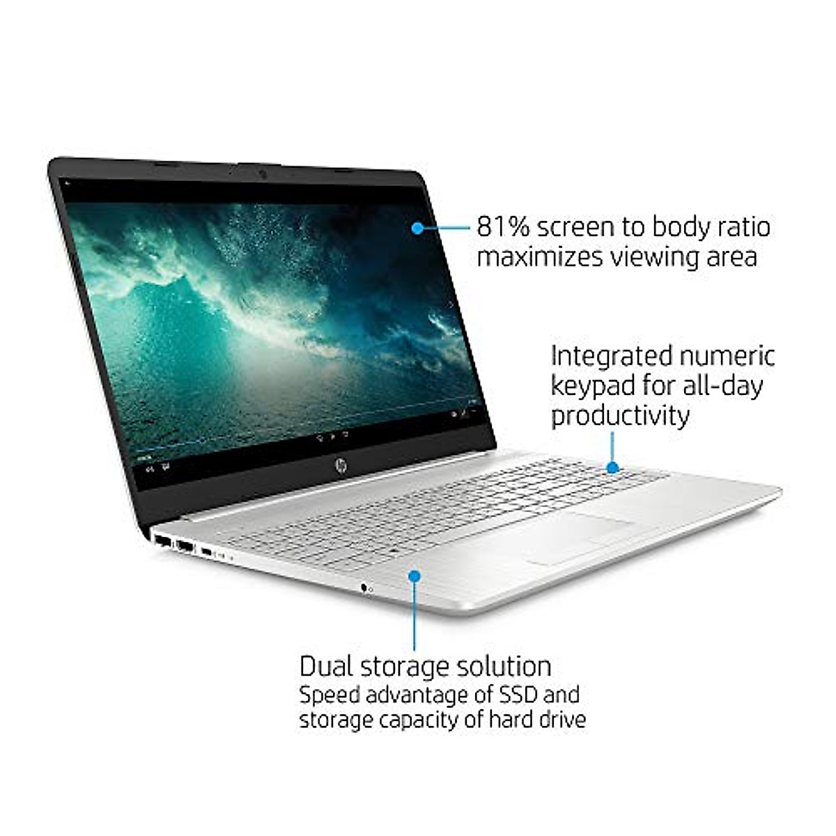 HP 15.6 HD Laptop for Business and Student, WLED-Backlit Display, AMD Ryzen 3 3250U(Up to 3.5GHz), 16GB RAM, 512GB SSD, Ethernet, WiFi, Fast Charge, Webcam, HDMI, Win10, w/GM Accessories