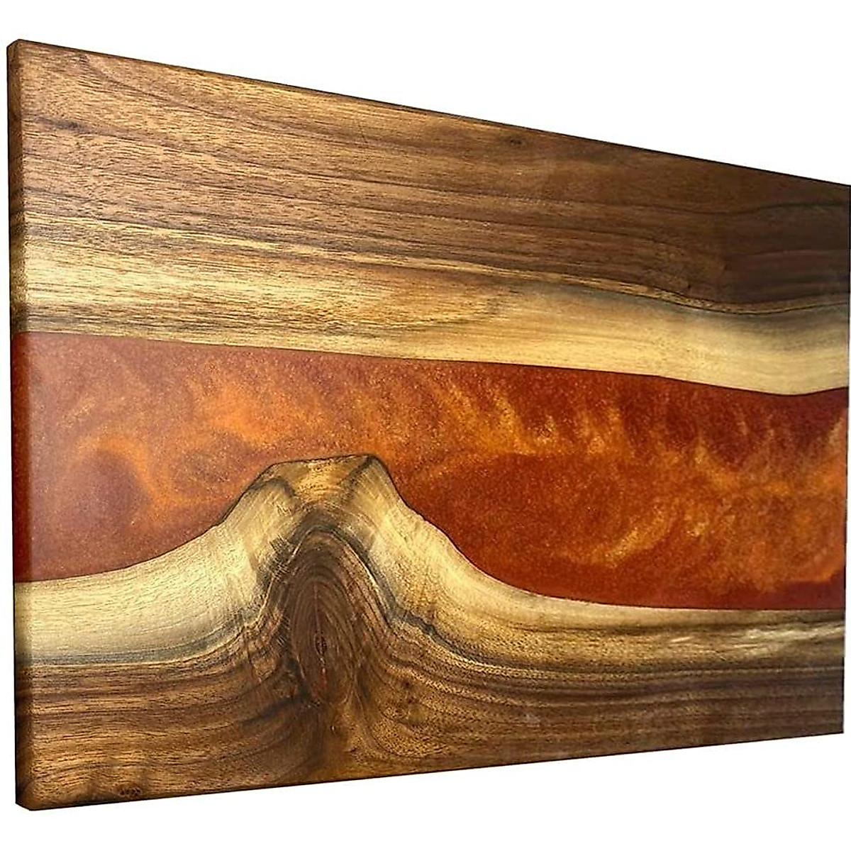 Epoxy Table, Epoxy Resin River Table, Live Edge Wooden Table, Natural Wood,Dining table, Natural Epoxy Table, Resin Table 54x27 inch