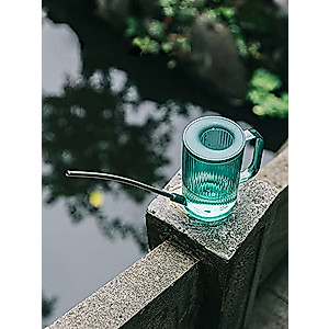 COTREPY Watering can, Long Nozzle, Watering Indoor Garden Plants, Modern Large Watering Globes, 1L (42.3fl Oz, 0.26 Gal), Suitable for Plants, Flowers, Bonsai, Gardens and Micro Landscapes(Green)