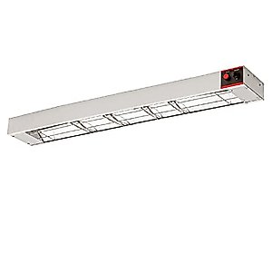 60 Inch Food Heat Lamp Overhead Food Warmer Commerical Strip Warmers 1400 Watts with Chain and Us Plug,110v (60")