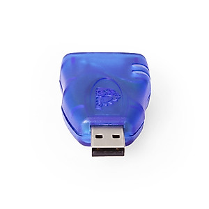 USB RS-232 Serial Adapter DB-9 Male works with all Windows and Mac