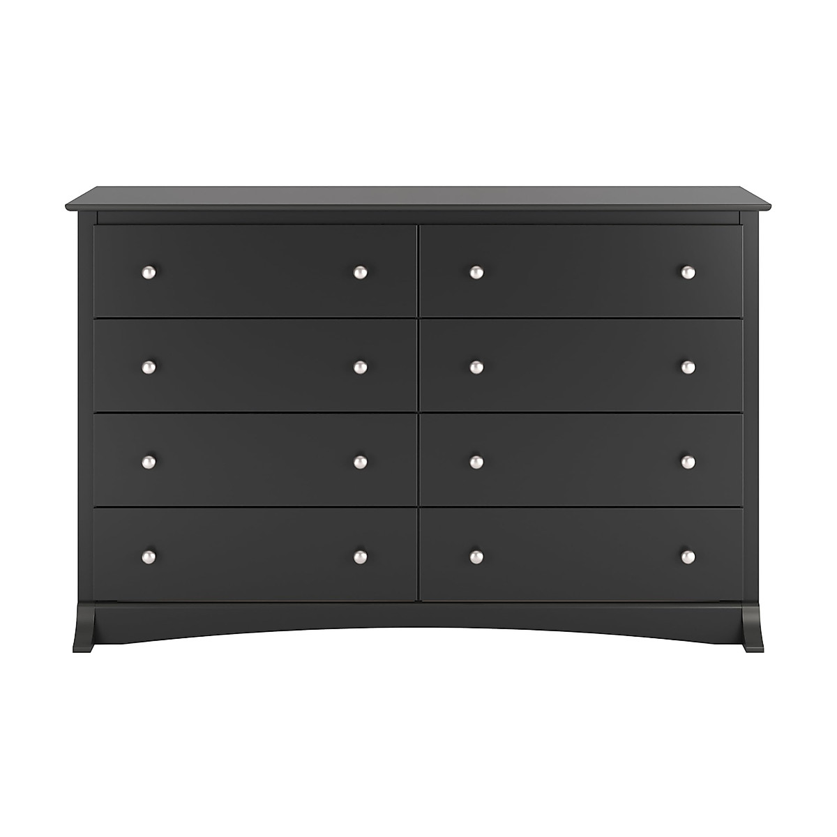Prepac Sonoma 8 Drawer Double Dresser for Bedroom, Wide Chest of Drawers, Bedroom Furniture, Clothes Storage and Organizer, 17.25" D x 59" W x 37" H, Black, BDC-6338