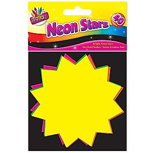 Artbox 10x10cm Fluorescent Stars (Pack of 40)