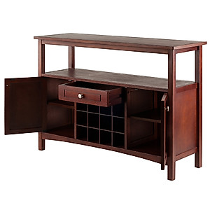 Winsome Colby Buffet Cabinet, Walnut, 45.51x15.75x32.05