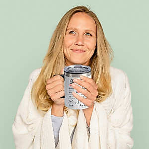 Bible Verse Mug & Gift Box, Christian Gifts for Women Faith - Inspirational Gifts for Women, Religious Gifts for Women & Spiritual Gifts For Women, Coffee Tumbler For Women & Men Catholic Gifts (14oz)