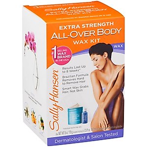 Sally Hansen Extra Strength All-Over Body Wax Hair Removal Kit 1 ea (Pack of 4)