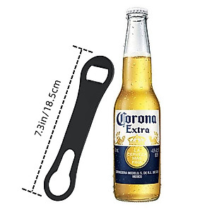 2-in-1 Bottle Opener Thickened Stainless Steel Beer Bottle Opener and Wine Opener Bartender Accessories 3pcs