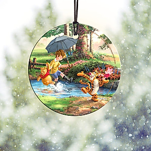 Thomas Kinkade Studios (Winnie the Pooh I) StarFire Prints Hanging Glass SPCIR467