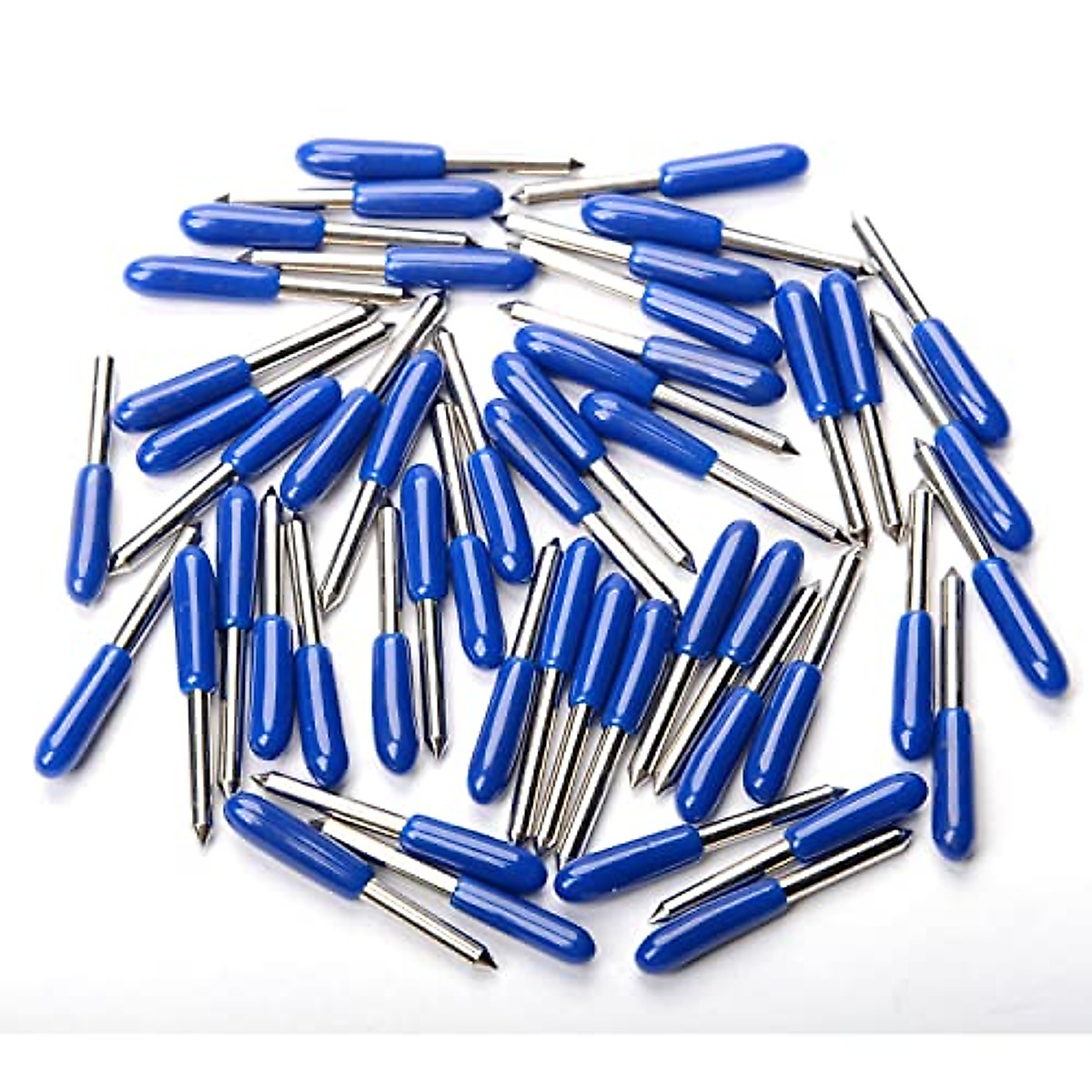 CJRSLRB 60Pcs 60° Deep Cut Replacement Blades for Cricut Explore Air 2/Air 3/Maker/Maker 3/Expression Cutting Machines, Fine Point Deep Cut Blade Fit for Thick Vinyl Fabric Cutting