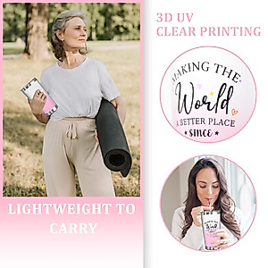 60th 1965 Birthday Gifts for Women, 60 Year Old Birthday Cups Gifts for Her, 60th Birthday Decorations for Woman, Cool 60 Gift for Women Turning 60, 60 and Fabulous 20 OZ Stainless Steel Tumbler