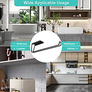 Paper Towels Holder, Wall Mounted Paper Towel Holders Napkin Holders for Kitchen Self-Adhesive or Drilling