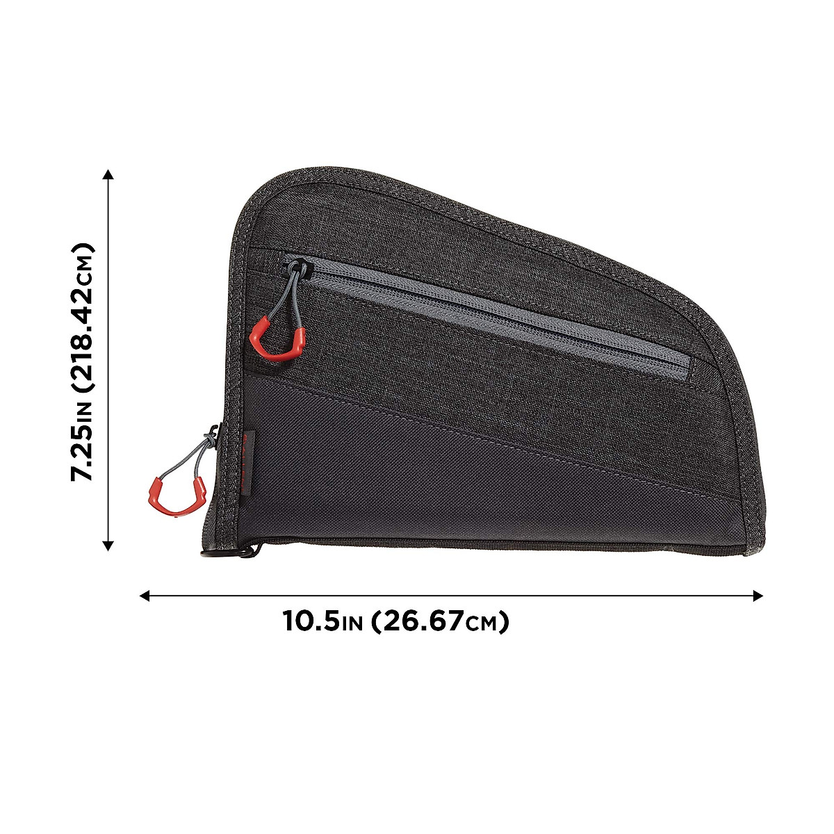 Allen Company 9" Auto-Fit 2.0 Handgun Case, Gray/Red