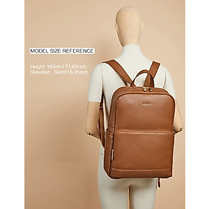BOSTANTEN Womens Leather Wallets RFID Blocking Large Capacity＆Leather 15.6 inch Laptop Backpack Computer Bag
