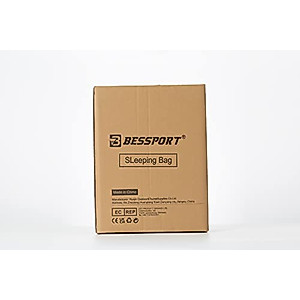 Bessport Flannel Lined Sleeping Bag Winter | 18℉ Extreme 3-4 Season Warm & Cool Weather Adult Sleeping Bags Large | Lightweight, Waterproof for Camping, Backpacking, Hiking