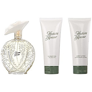 Aubusson Histoire D'amour 3 Piece Set (3.4 Ounce Eau de Toilette Spray Plus Body Lotion Plus Shower Gel)