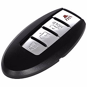 SCITOO 1pc Keyless Entry Remote Key Fob SHELL CASE Replacement for Infiniti G25 G37 Q40 FX35 for Nissan Altima Maxima Murano FCC KR55WK48903 KR55WK49622 4 Buttons Uncut Car Key