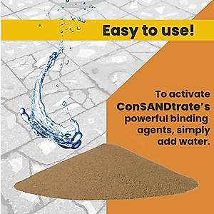 ConSandtrate Concrete Crack Filler - Tan - 3 lb. (Single Bottle) for Filling in Concrete Cracks on driveways, walkways and patios