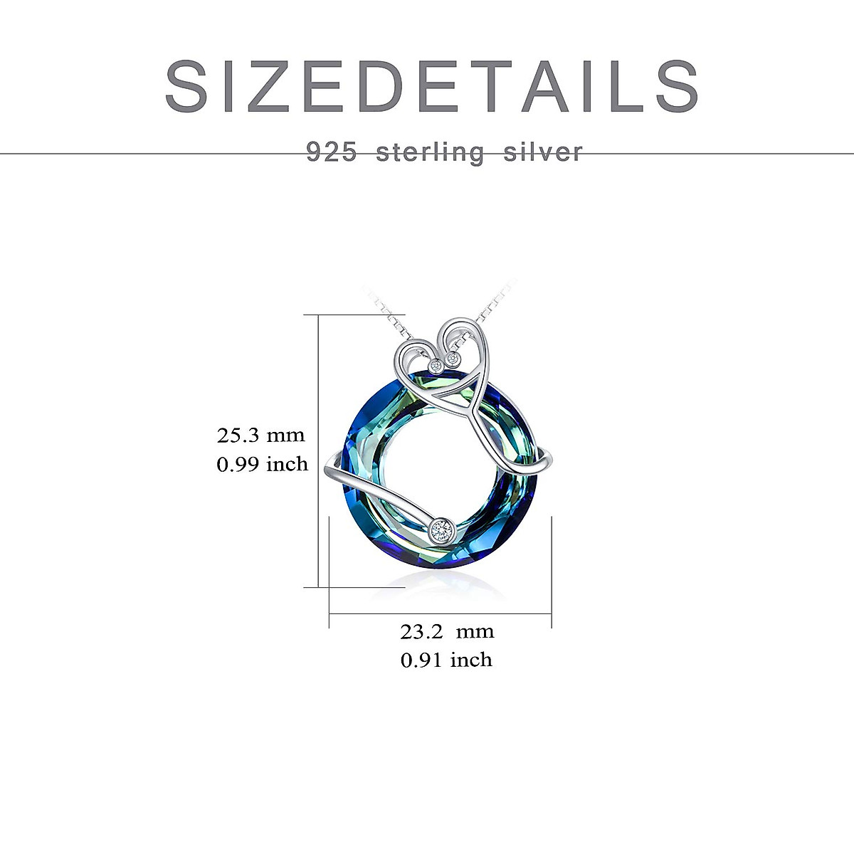 TOUPOP Nurse Gifts for Women s925 Sterling Silver Doctor Nursing Themed Necklace with Crystal Jewelry Gifts for Women Mom Student Doctor Nurse Grateful Birthday Mother's Day silver