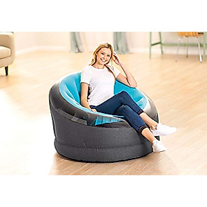 Intex Inflatable Empire Chair, 44" X 43" X 27", Color May Vary, 1 Pack