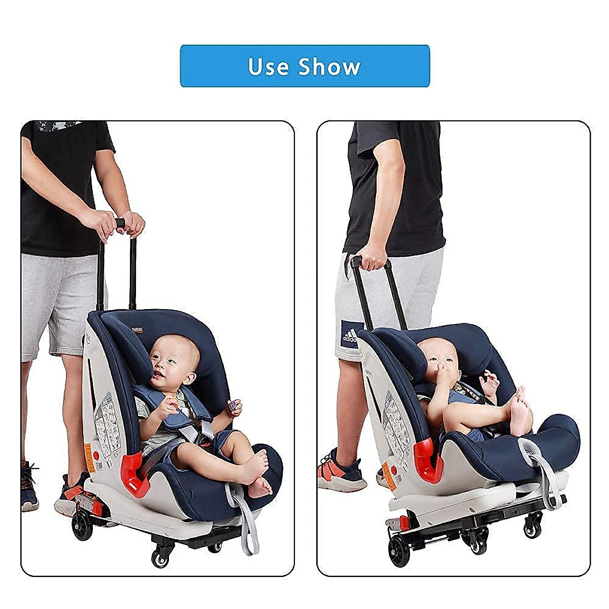 Car Seat Stroller,Go Carts for Kids,Car Seat Carrier for Airport with Wheels and Compact Fold,Car Seat Travel Cart