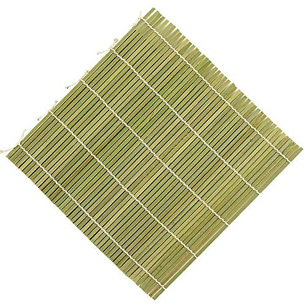 BambooMN 6x Green Bamboo Sushi Rolling Mat Set, Bulk Sushi Roller Mats 9.5", All Natural Bamboo