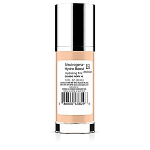 Neutrogena Hydro Boost Hydrating Tint with Hyaluronic Acid, Lightweight Water Gel Formula, Moisturizing, Oil-Free & Non-Comedogenic Liquid Foundation Makeup, 10 Classic Ivory, 1.0 fl. oz