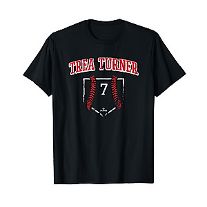 Home Plate Gameday Trea Turner Philadelphia MLBPA T-Shirt