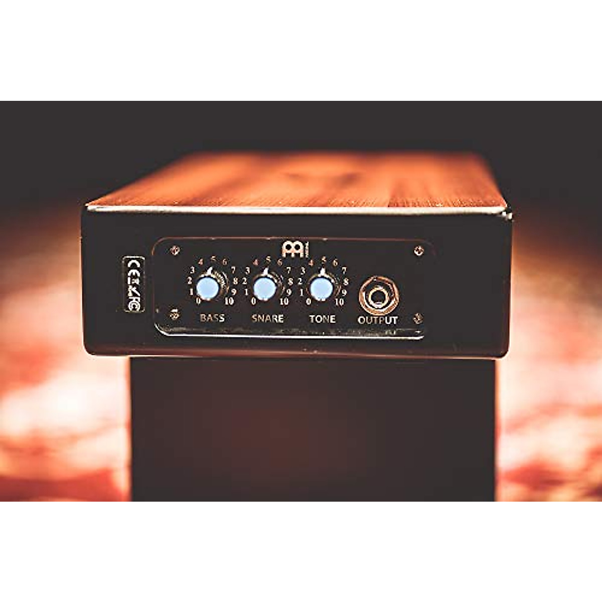 Meinl Pickup Slaptop Cajon Box Drum with Internal Snares and Forward Projecting Sound Ports - NOT MADE IN CHINA - Mahogany Playing Surface, 2-YEAR WARRANTY (PTOPCAJ4MH-M)