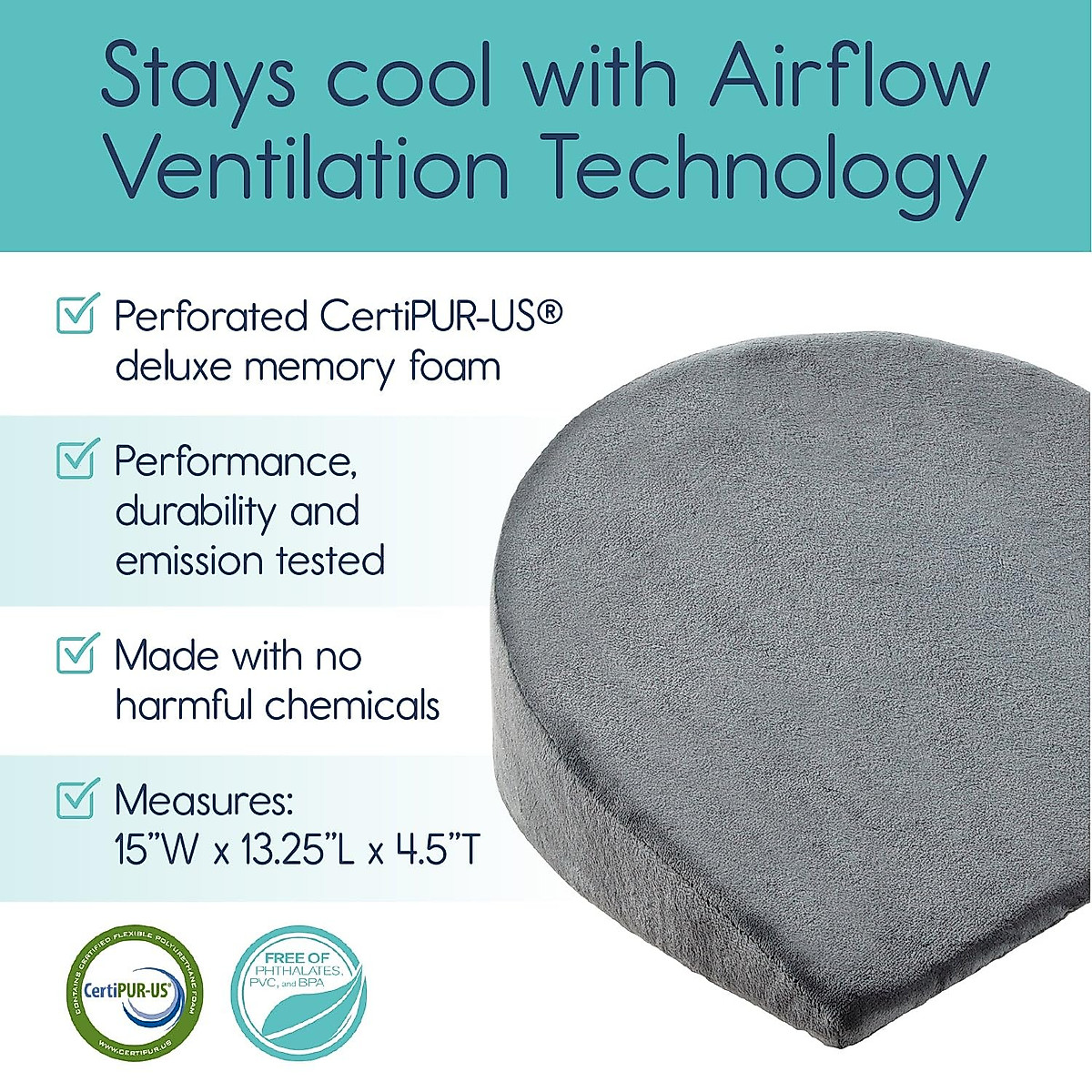 hiccapop Pregnancy Pillow Wedge for Maternity | Memory Foam Maternity Pillows Support Body, Belly, Back, Knees