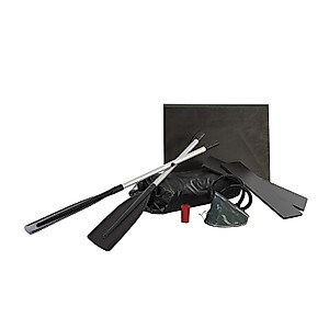 Perun Outdoors LT-330MVE 4 Person Durable PVC Inflatable Motor Boat 330cm (10'10") with Foot Air Pump and Carry Bag