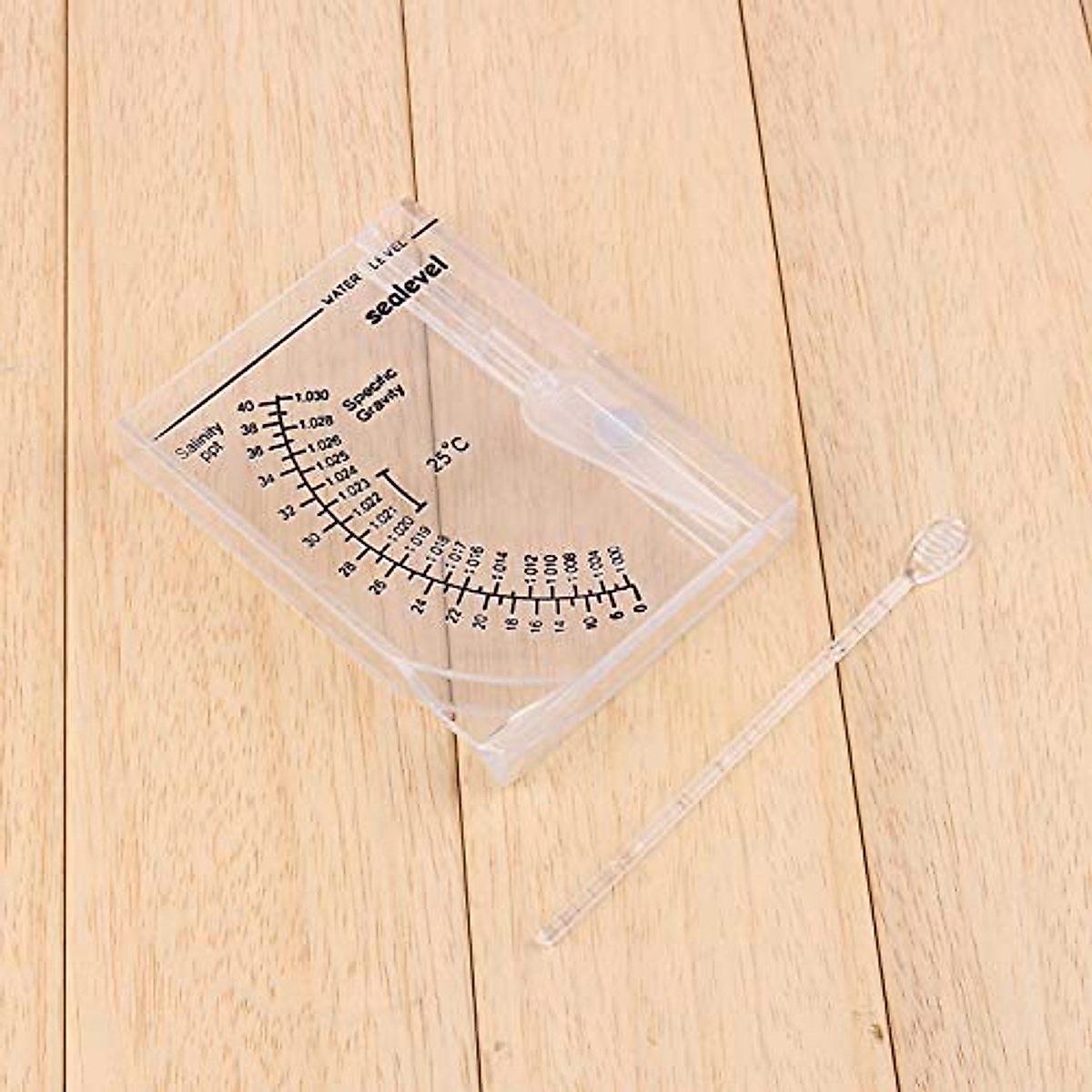 GLOGLOW Accurate Hydrometer Salinity Meter, Seawater Hydrometer Accurate Automatic Hydrometer Salt Water Salinity Meter for Aquarium Fish Tank Marine Sea Saltwater