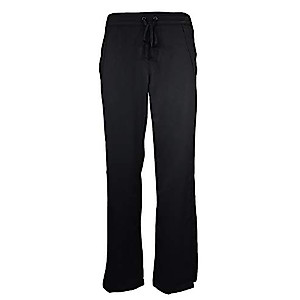 Natual Uniforms Women's Ultra Soft Modern Fit Drawstring Scrub Pant (Black, Large)