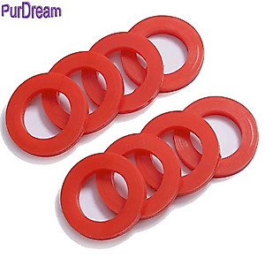 CPWUFIYD Outdoor Garden Hose Silicone Washer Gasket, 40Pcs Red O-Rings Silicone Washer Gasket Combo Pack for 3/4 Inch Garden Hose and Water Faucet