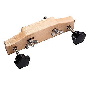 Jiayouy Luthier Tools Solid Maple Guitar Bridge Clamp with Cork Gasket L-Wrench for Classical/Acoustic Guitar Accessory